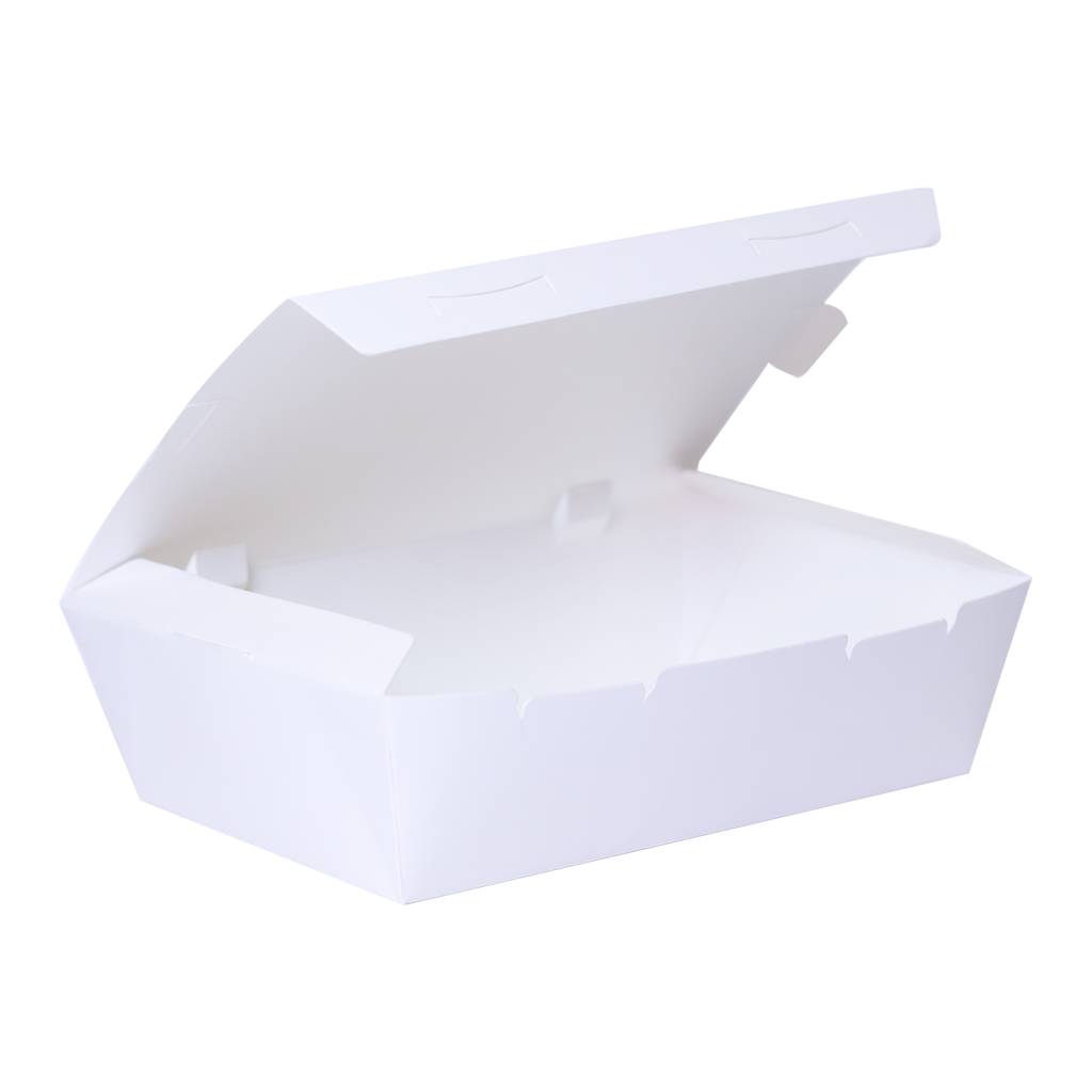 Single Compartment Lunch Box (White) - Large | BPAC Disposable ...